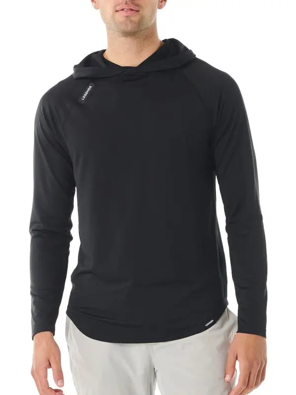 LEGENDS Enzo Performance Hoodie With Raglan Sleeves - Black