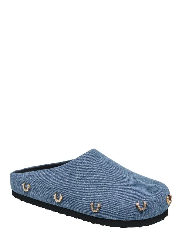 True Religion Riri Bling Logo Clog - Denim