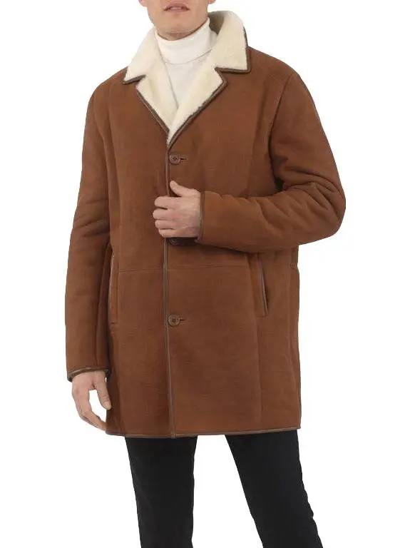 Gorski Genuine Shearling Stroller - Cognac Pattern/white