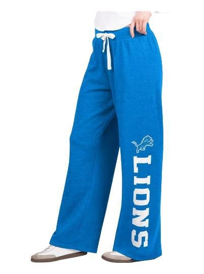 STARTER Detroit Lions Field Wide Leg Sweatpants - Royal