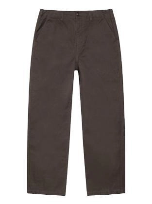 StÜssy Chino Wide Leg Trouser - Brown