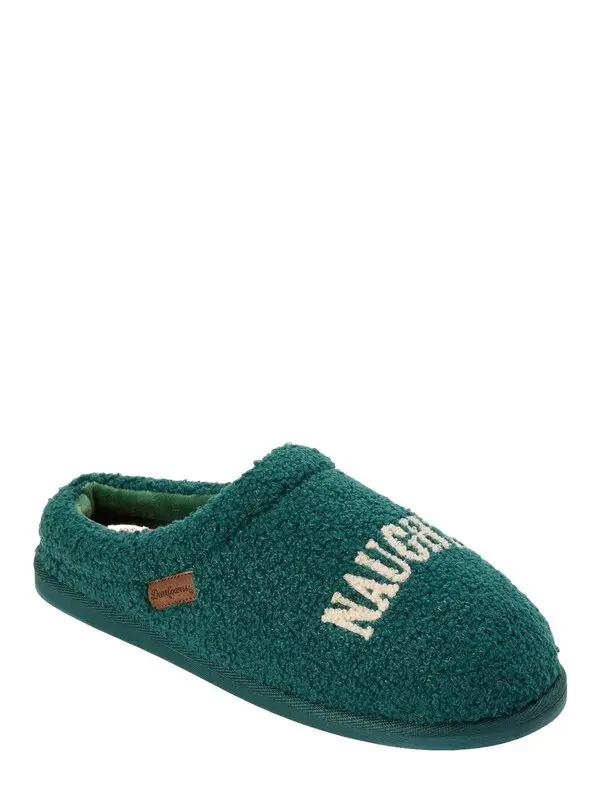 DEARFOAMS Cozy Clogs With Embroidered Detailing - Spruce