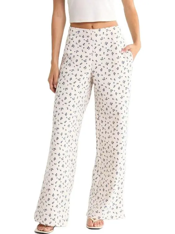 PACSUN Ditsy Floral Wide-leg Sweatpants - Multi