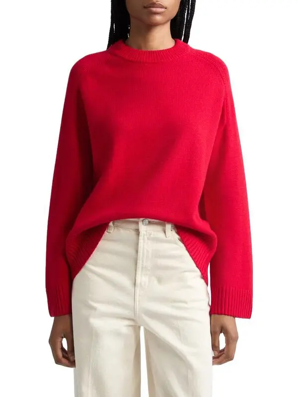 REISS Riley Wool & Cashmere Sweater - Red