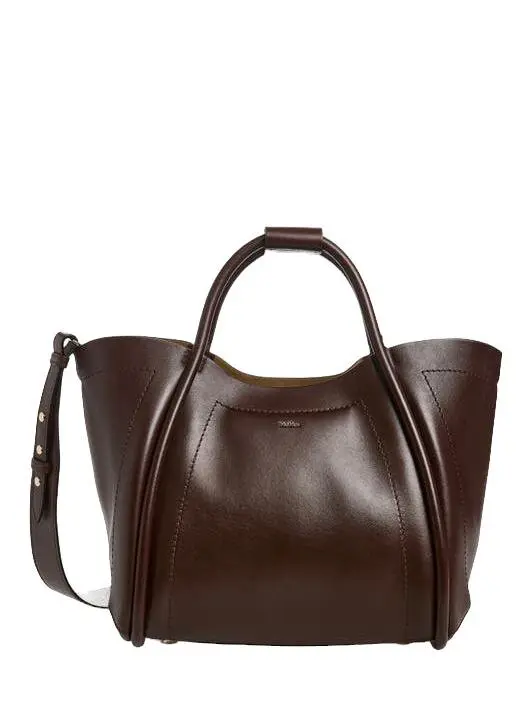 Max Mara Marins Leather Tote - Brown