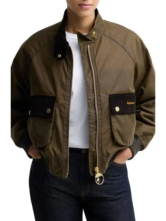Barbour Ivybridge Waxed Cotton Jacket - Beech/ancient
