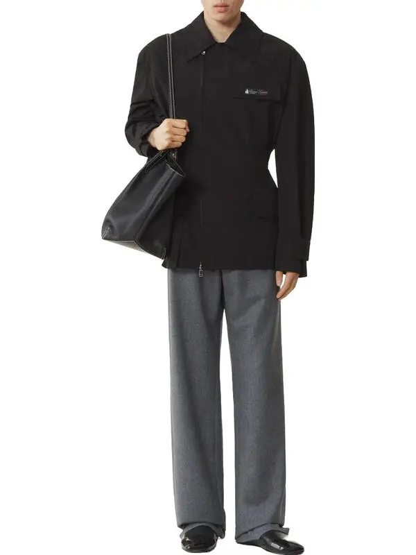 LANVIN Short Parka In Technical Cotton - Black