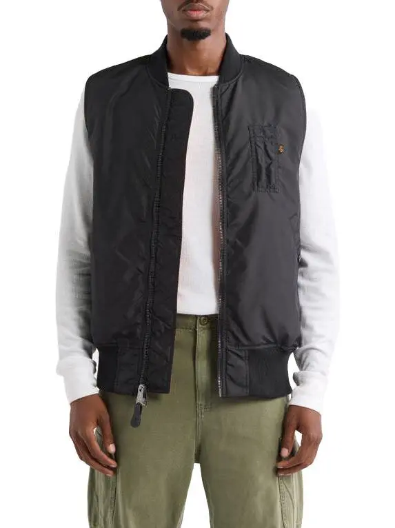 Alpha Industries Ma-1 Nylon Vest - Black