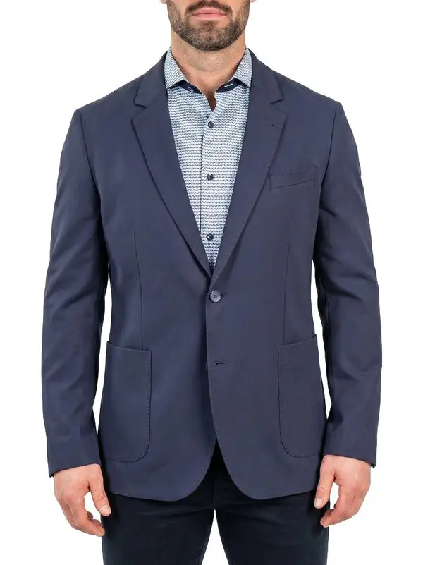 MACEOO Descartes Unconstructed Sport Coat - Blue