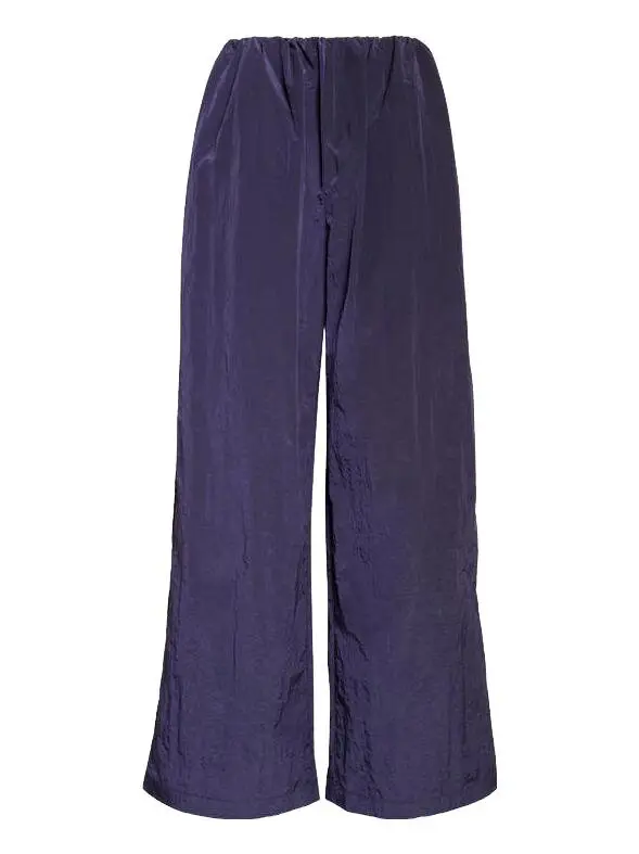 Staud Flo Crinkled Nylon Pants - Nightfall