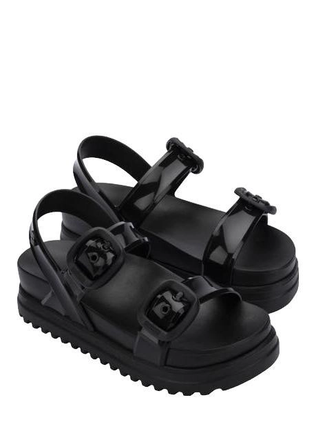 Melissa Cozy Platform Sandal - Black