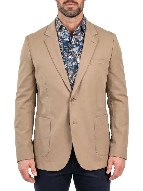 MACEOO Descartes Unconstructed Sport Coat - Beige