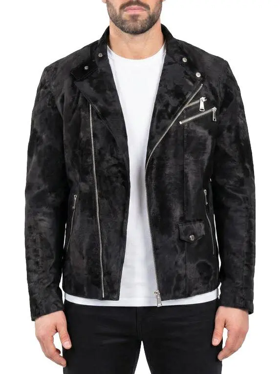 MACEOO Captain Leather Jacket - Black