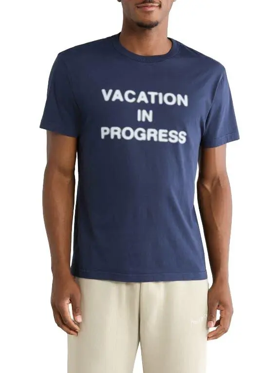 MUSEUM OF PEACE & QUIET Vip Graphic T-shirt - Navy