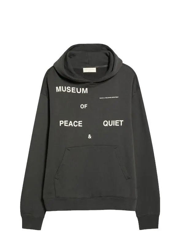 MUSEUM OF PEACE & QUIET Publishing Dept. Graphic Hoodie - Black