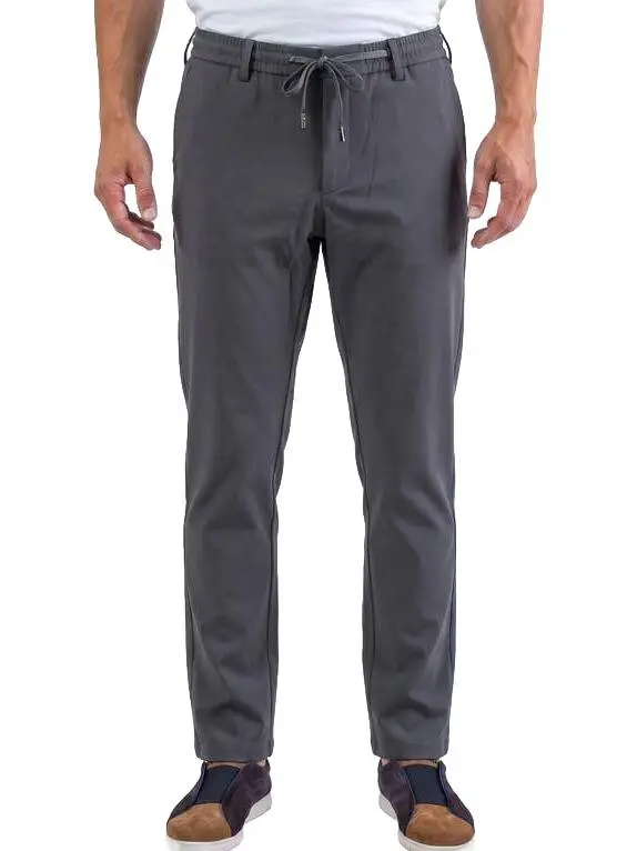 MACEOO Drawstring Waist Performance Pants - Grey