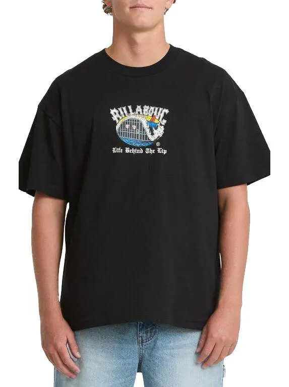 BILLABONG Loose Fit Short Sleeve Performance Rashguard - Black