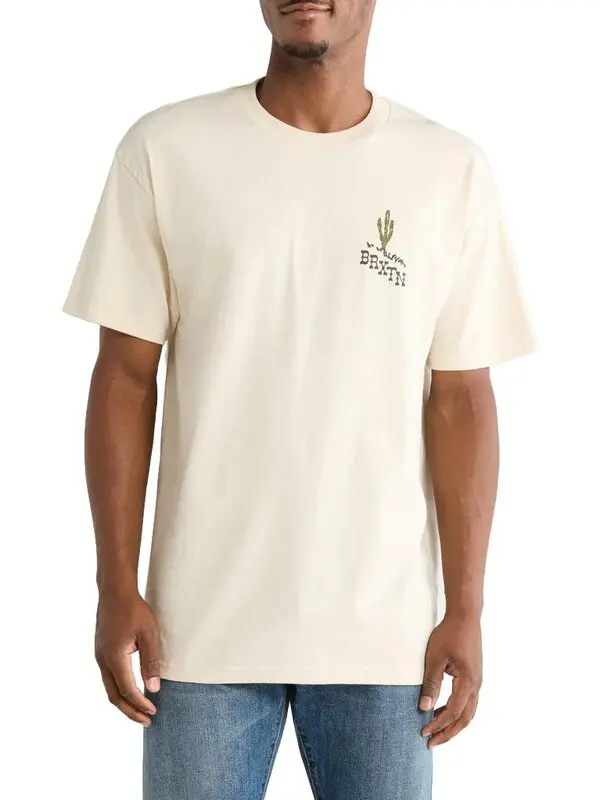 Brixton Keslo Graphic T-shirt - Cream