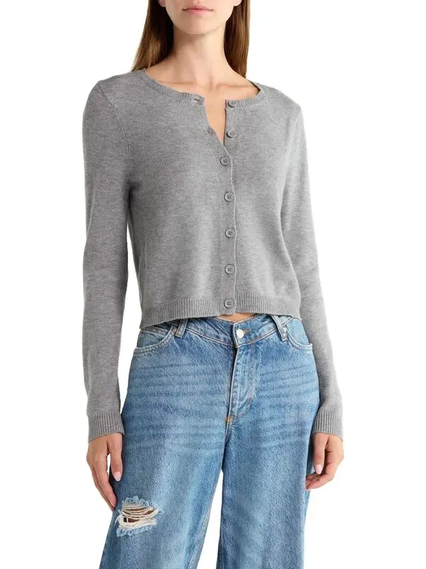 PACSUN Marley Cardigan - Heather Grey