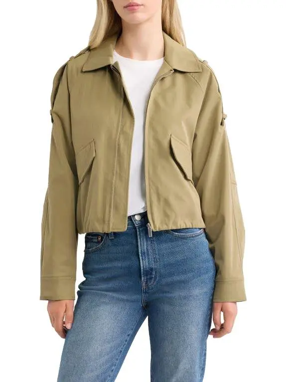 24COLOURS New Retro Utility Jacket - Olive