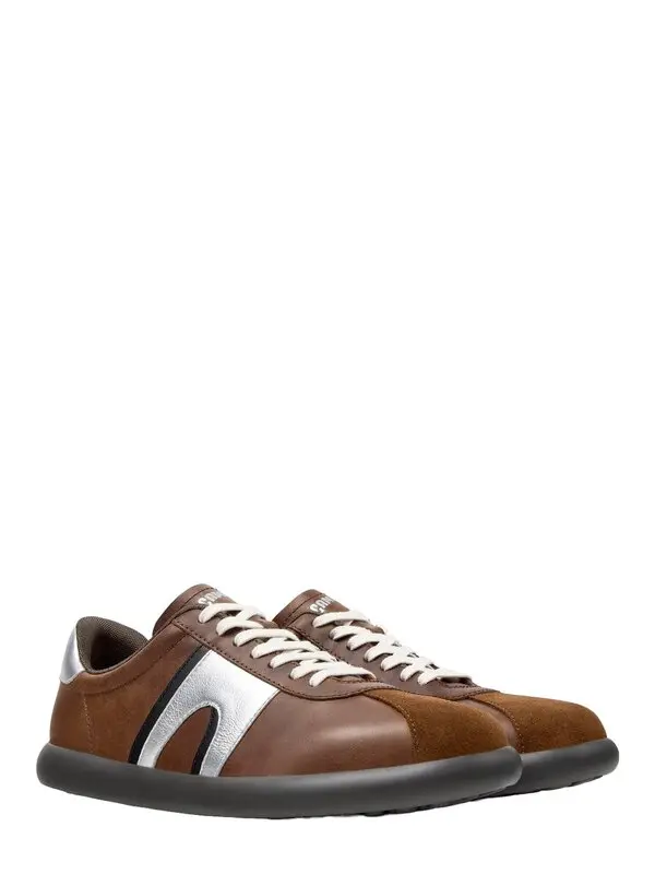 Camper Pelotas Soller Leather Lace-up Sneakers - Medium Brown