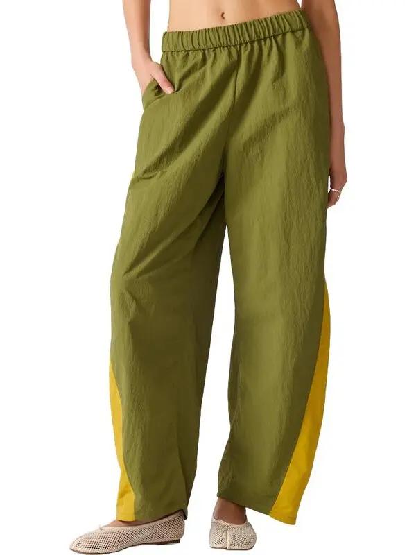 Steve Madden Khoda Nylon Wide Leg Pants - Cargo