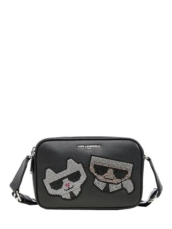 Karl Lagerfeld Paris Maybelle Crossbody Bag - Black/stone