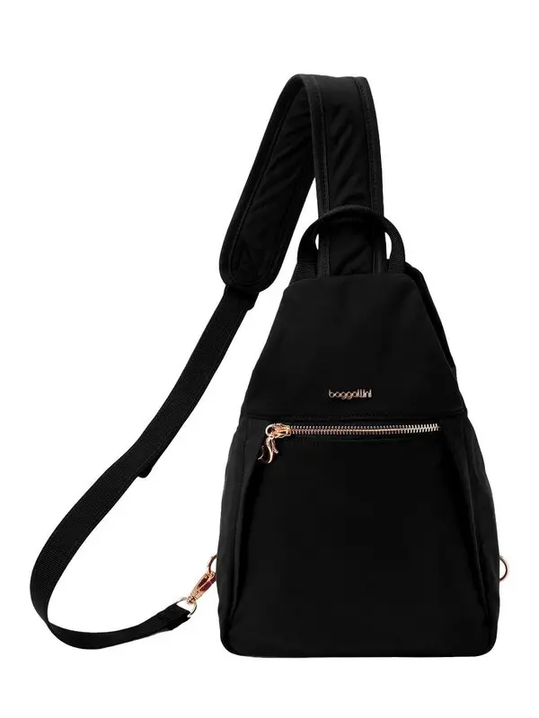 BAGGALLINI Securtex Jet Set Anti-theft Triangle Sling - Black