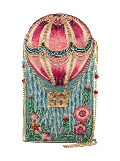 MARY FRANCES ACCESSORIES Full Of Hot Air Crossbody Phone Bag - Blue