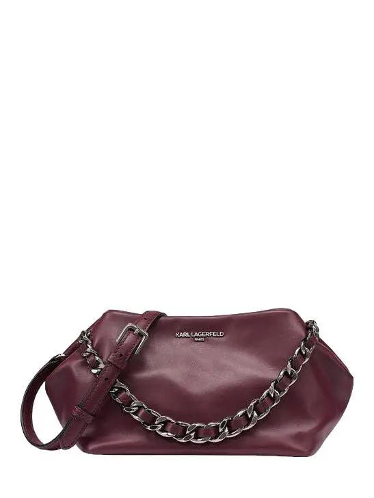 Karl Lagerfeld Paris Giovanna Clutch - Cherry Plum