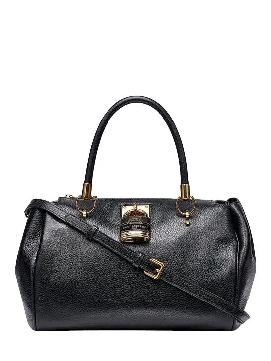 Karl Lagerfeld Paris Maelynn Satchel - Black/gold