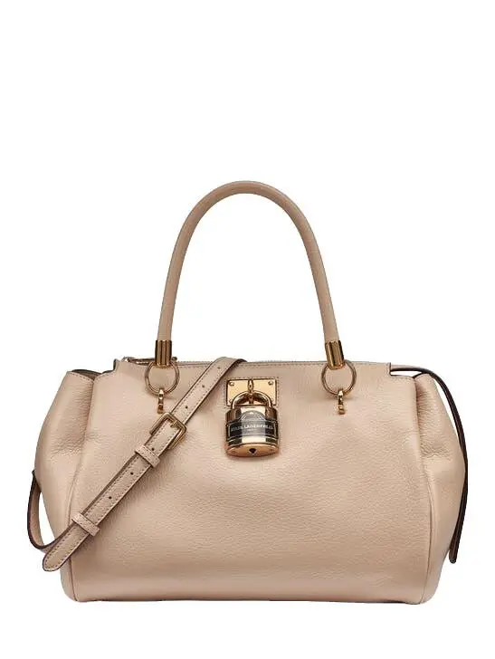 Karl Lagerfeld Paris Maelynn Satchel - White Pepper