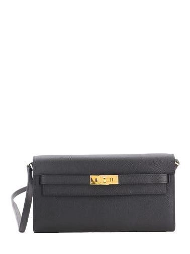 Hermès Kelly To Go Wallet Epsom - Black