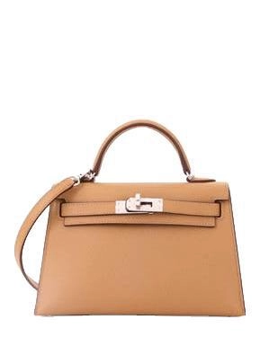 Hermès Kelly Mini Ii Bag Brown Epsom With Palladium Hardware 20 - Beige