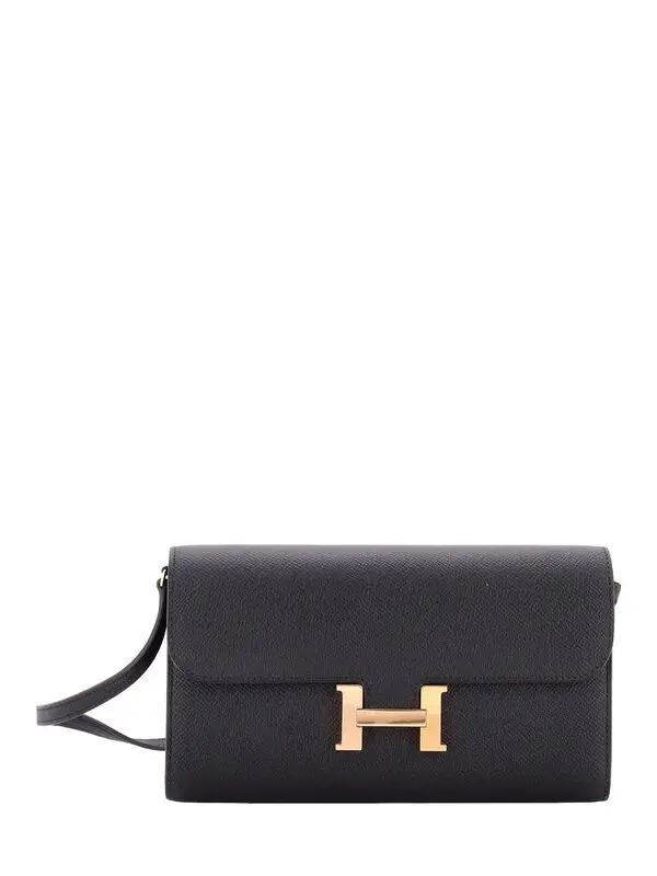 Hermès Constance To Go Wallet Epsom - Black