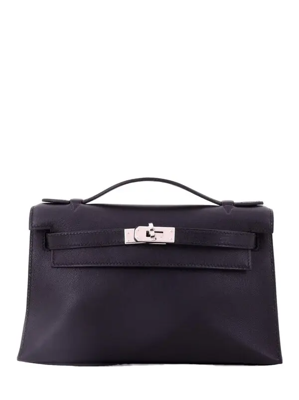 Hermès Kelly Pochette Swift - Black