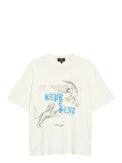 REPRESENT Enemy Graphic Tee - Flat White