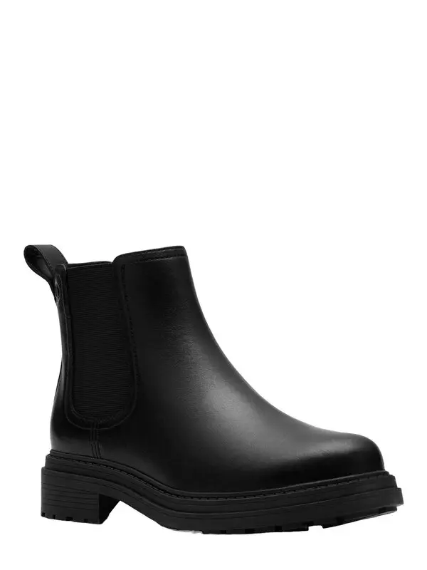 Clarks Orinoco3 Lane Leather Boot - Black Leather