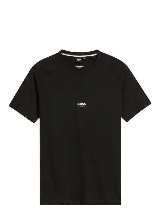 BOSS Slim Fit Logo Graphic T-shirt - Black