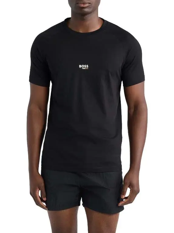 BOSS Slim Fit Logo Graphic T-shirt - Black