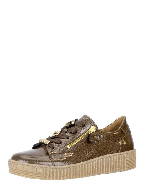 Gabor Collette Leather Sneaker - Cacao