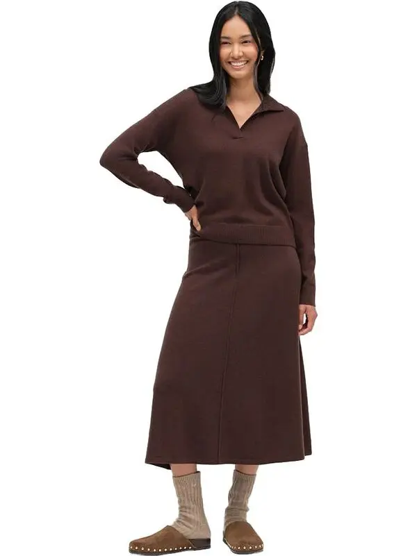 Chinti & Parker Wool-cashmere Collared Sweater - Brown