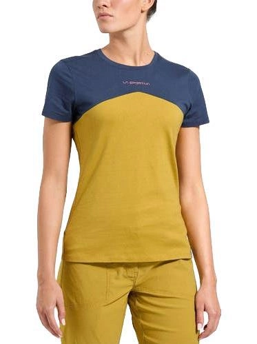 LA SPORTIVA Roof Organic Cotton T-shirt With Cut-out Back - Savana/night Sky
