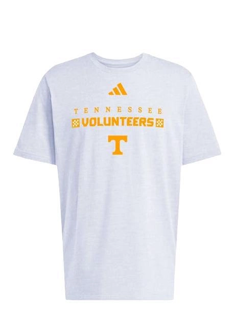 Adidas Tennessee Volunteers Checkered Fresh T-shirt - Gray