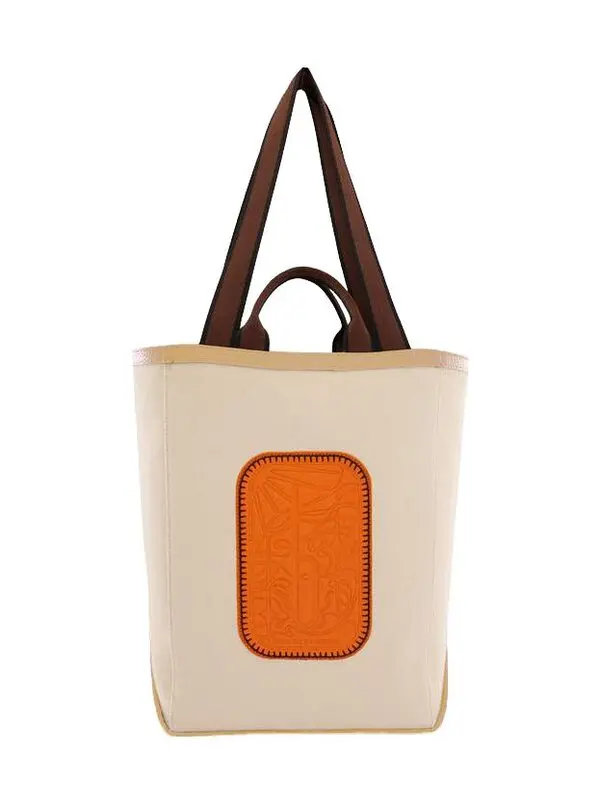 BEHNO Maison Canvas Tote - Sand/carrot