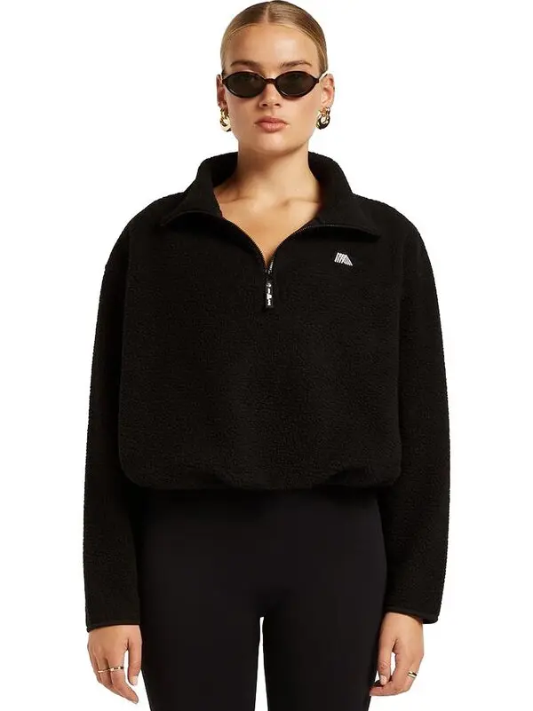 4TH ARQ Phoenix Half-zip Fleece Sweatshirt - Black