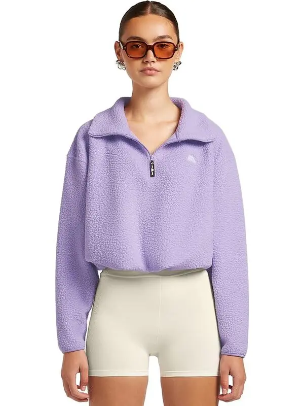 4TH ARQ Phoenix Half-zip Fleece Sweatshirt - Violet