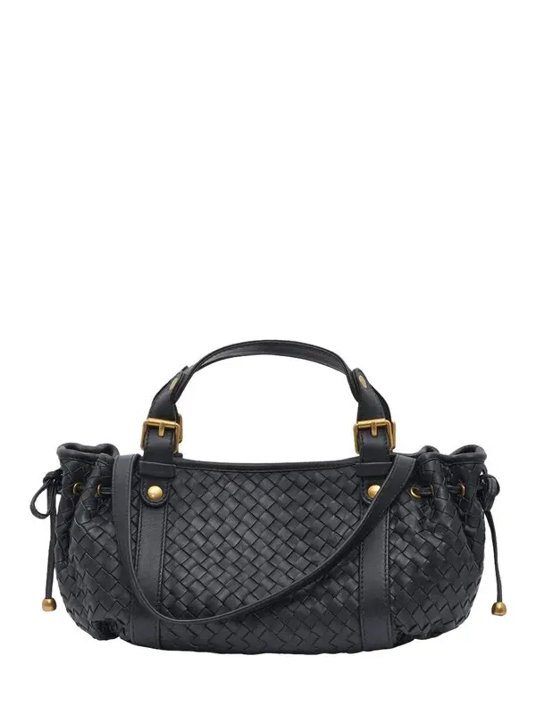 Gerard Darel Handwoven Top-handle Satchel - Black