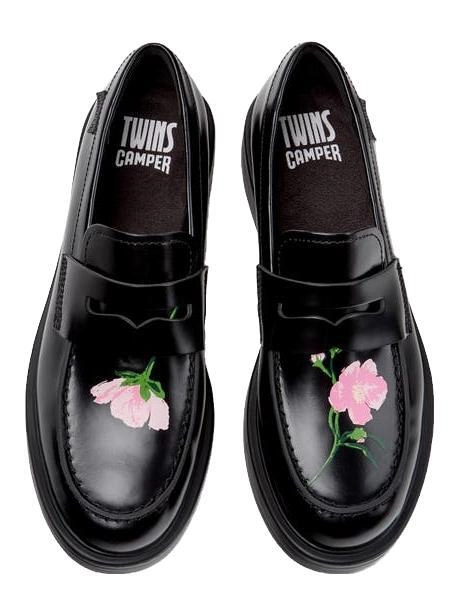 Camper Dean Twins Leather Loafer - Black
