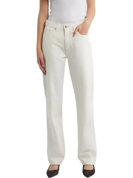 DL1961 Cate Classic Straight Highluxe™ Jeans - Eggshell